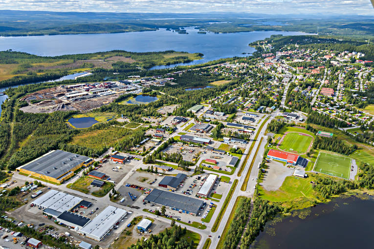 Lapland - Cities & Societies - Flygbild över Vilhelmina © 20110823 ...